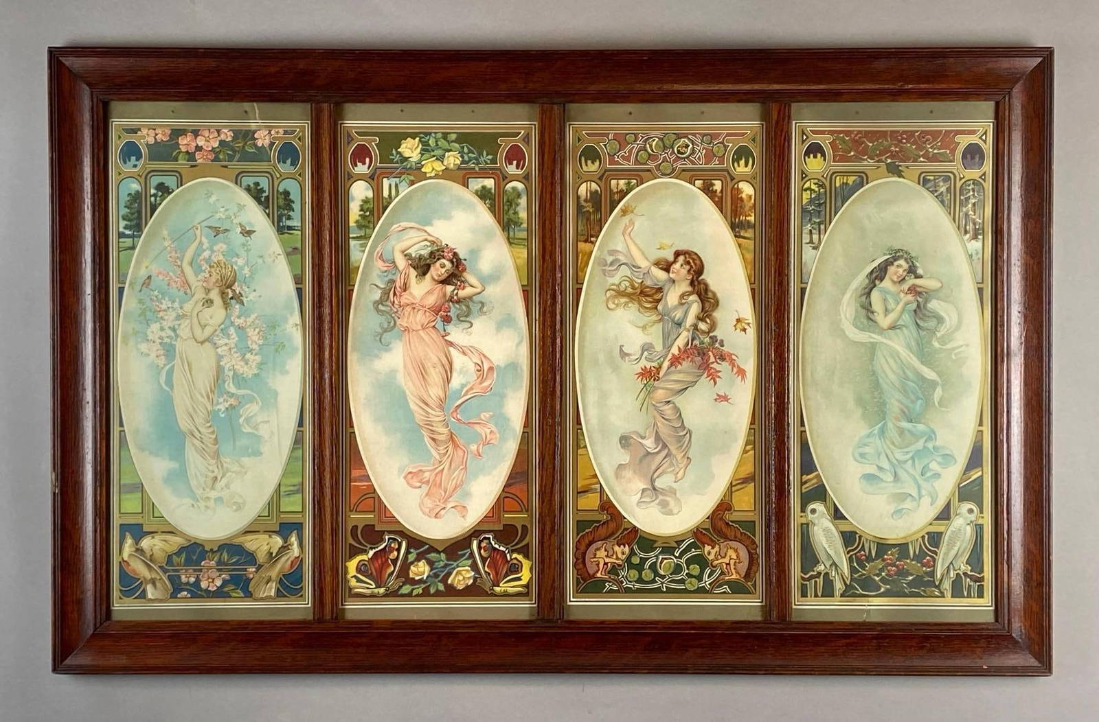 1905 Maud Humphrey Four Seasons Anheuser-busch Advertising Art Prints ...