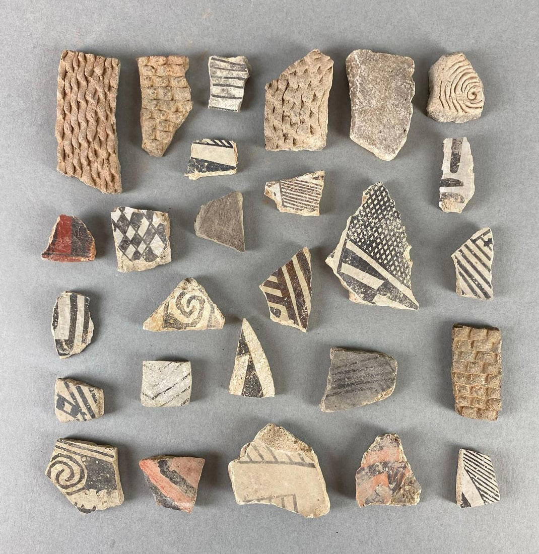 Group Of 20 Native American Pottery Shards And More Auction
