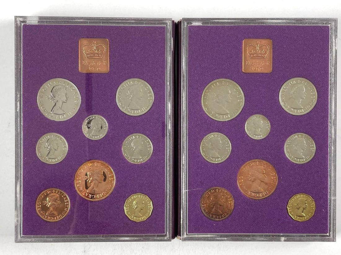 Group Of 2 1970 Coinage Of Great Britain Proof Sets Auction