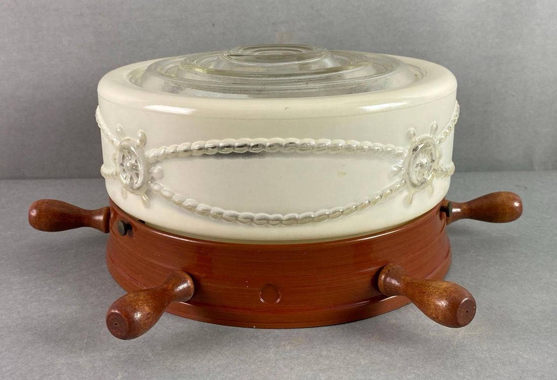 Nautical Ship Captains Wheel Ceiling Light Auction