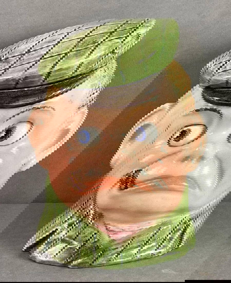 Palmer Cox Porcelain Figural Tobacco Jar Auction