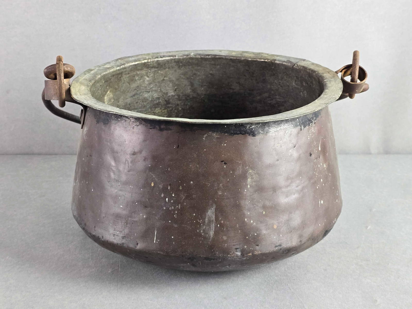 Primitive Copper Fireplace Cauldron Auction