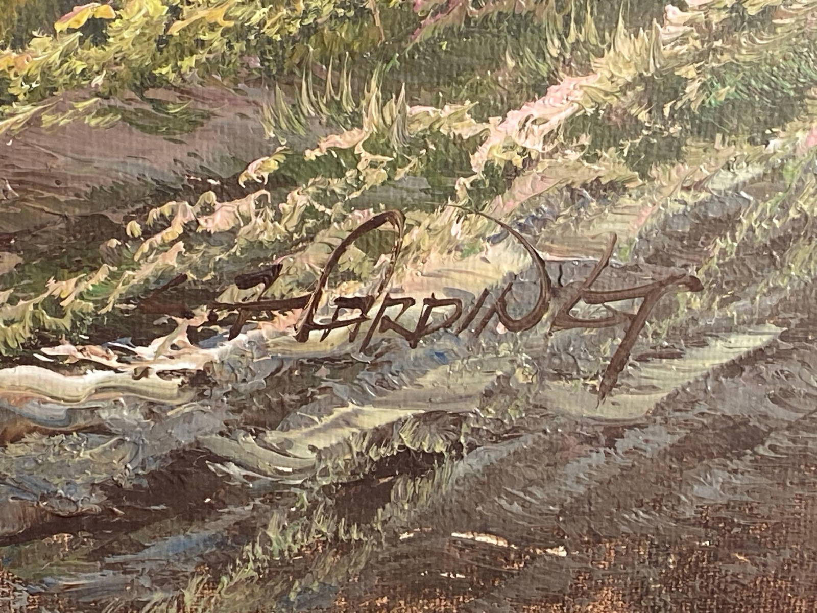 John L. Harding Landscape Oil Painting On Canvas Auction