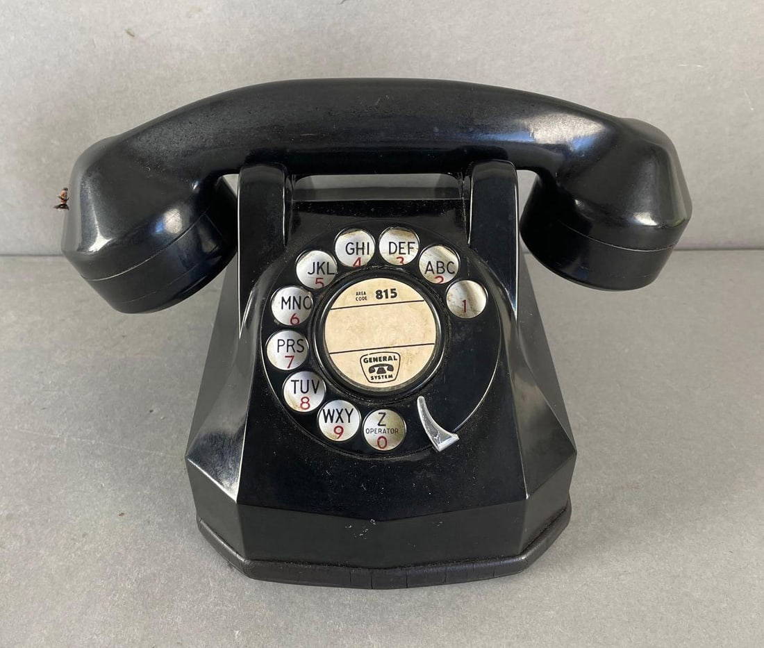 Vintage Monophone Bakelite Desktop Rotary Telephone Auction