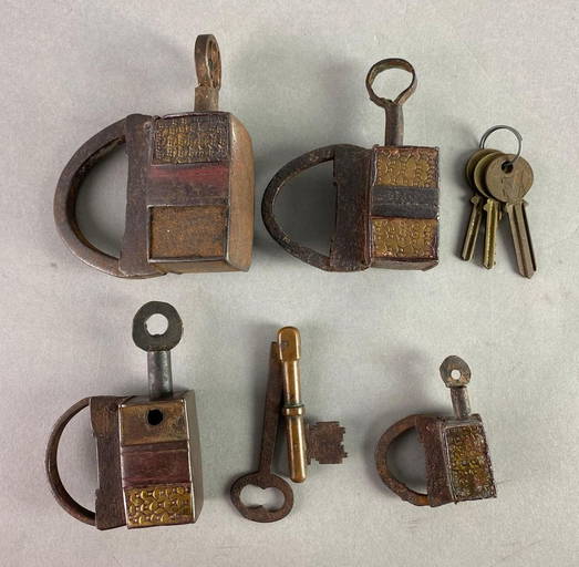 Group Of 14th Century Locks And Keys