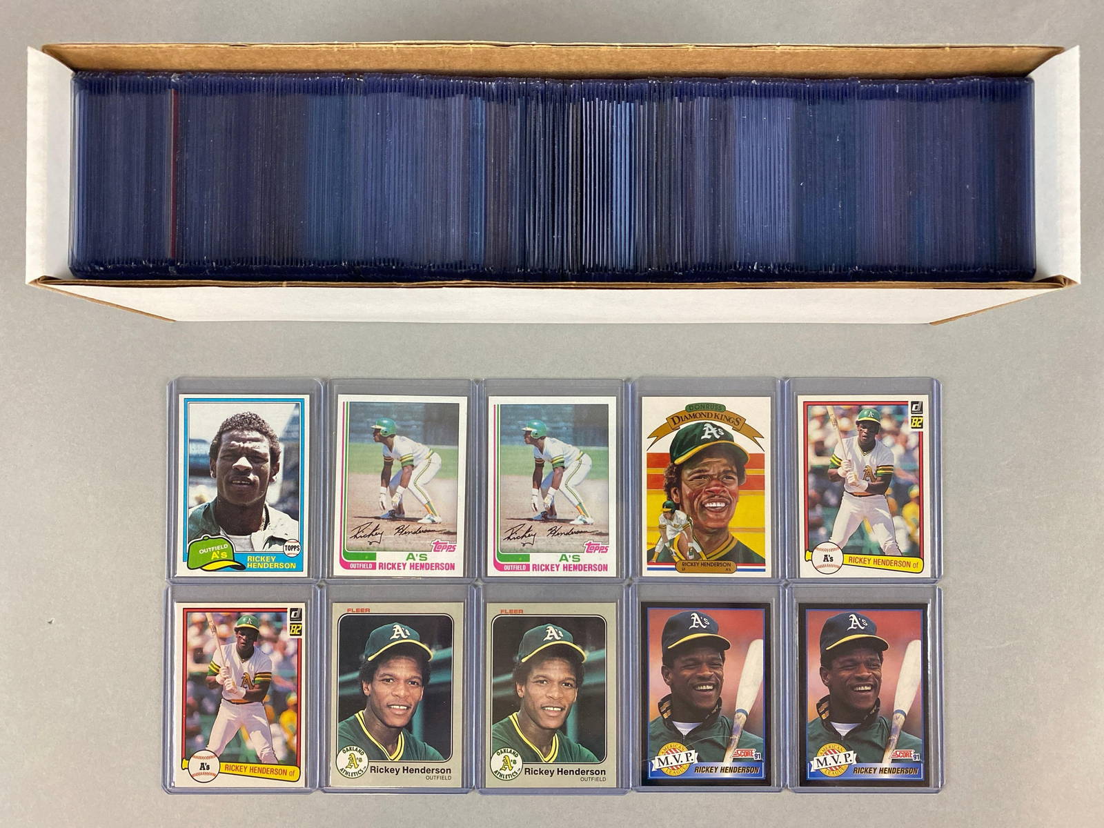 225+ 1981 - 90s Rickey Henderson Cards Auction