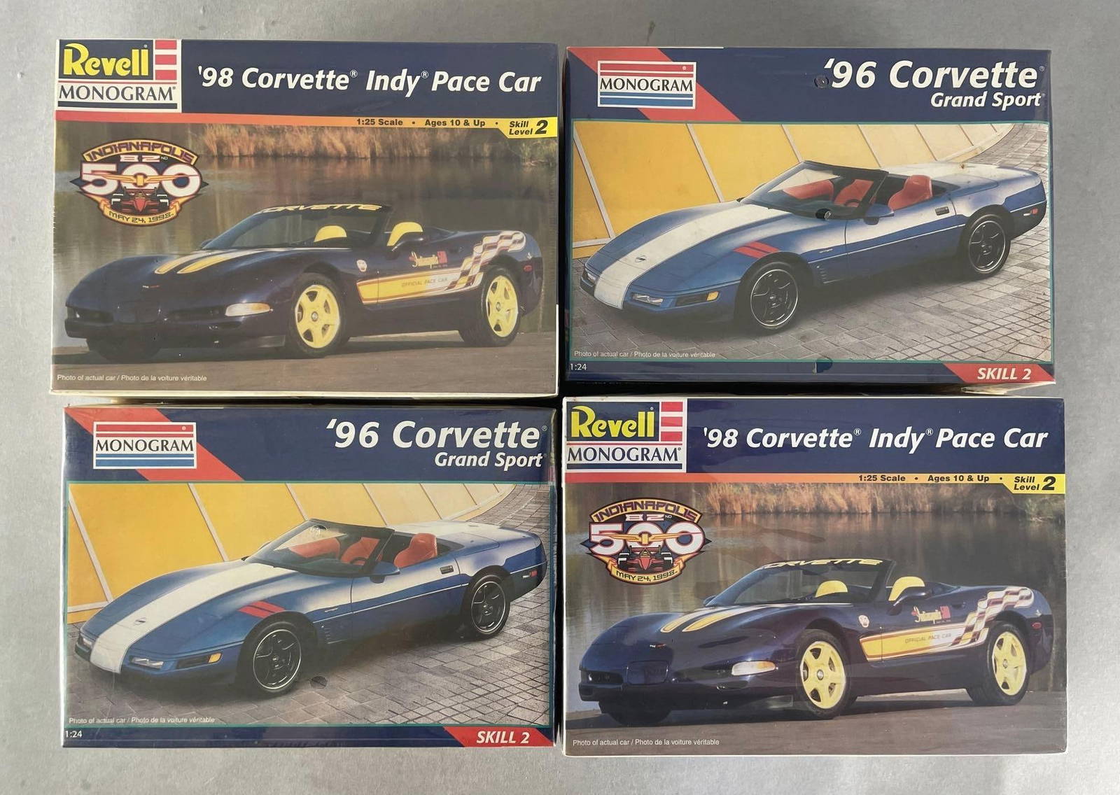 Group Of 4 Chevy Corvette Model Kits Auction
