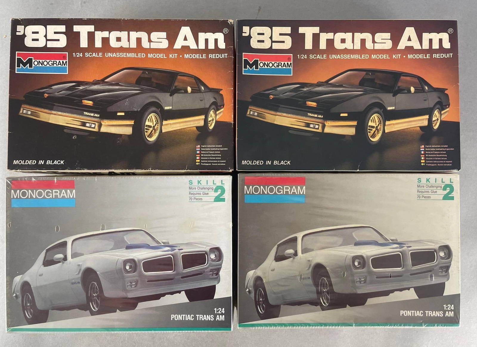 Group Of 4 Monogram Pontiac Trans Am Model Kits Auction