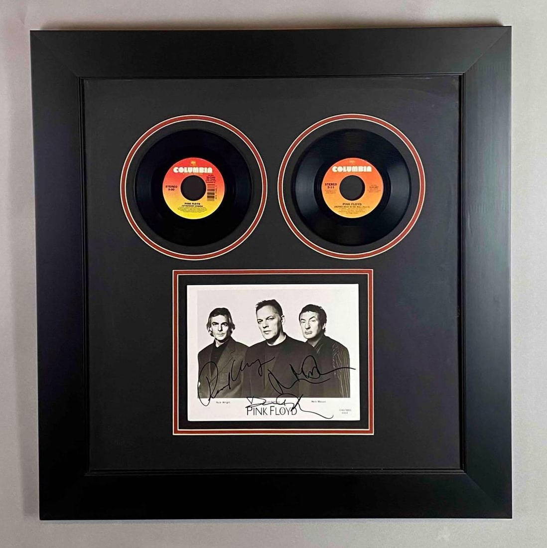 Pink Floyd Frames Vinyl Records And Signed Photograph Auction