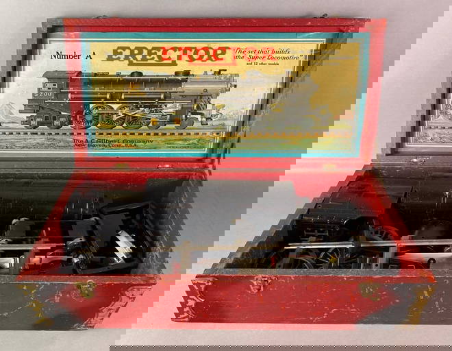 Antique Erector Number A Super Locomotive Erector Set