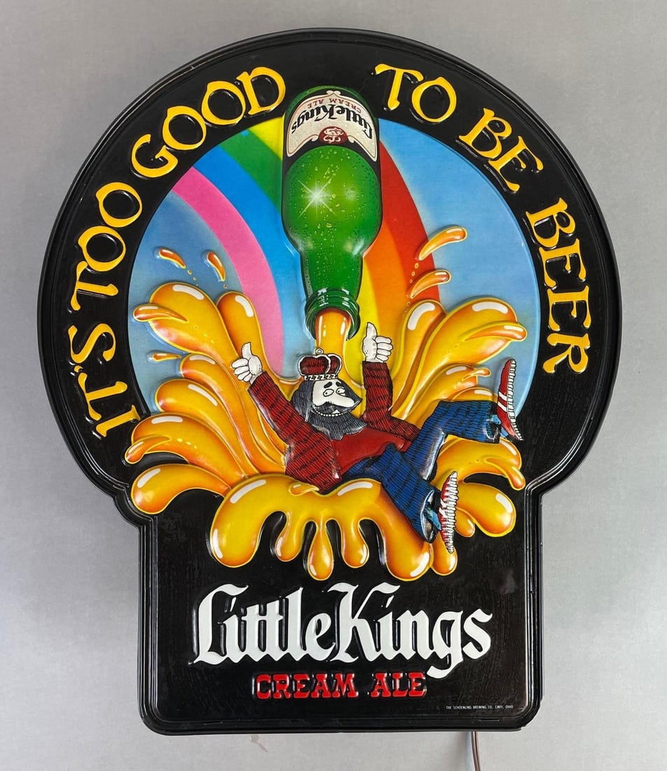 Vintage Little Kings Cream Ale Advertising Beer Sign