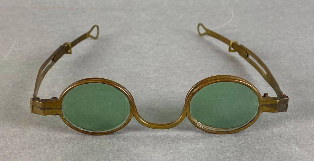 Vintage Double Lens Brass Adjustable Spectacles Auction