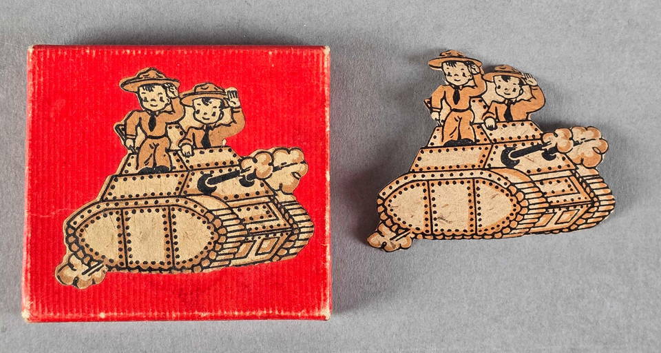 Vintage Ww1 Sticker And Box