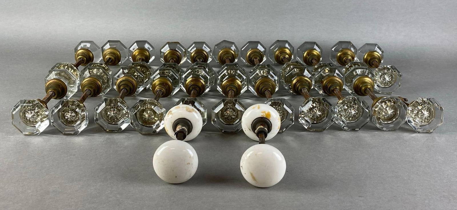 Group Of Glass Doorknobs Auction