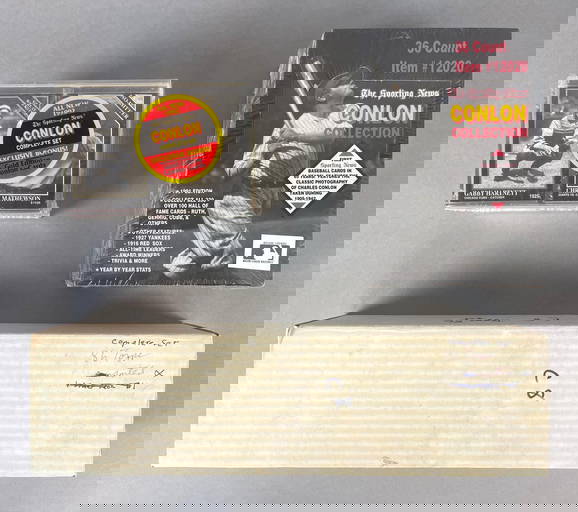 1986 Topps, 1992 Conlon Complete Sets + 1992 Conlon Unopened Box