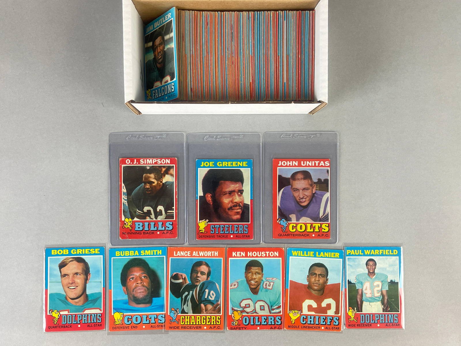 1971 Topps Football Partial Set 236/263 Auction