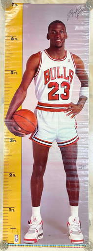 1987 Michael Jordan Measure Up Poster