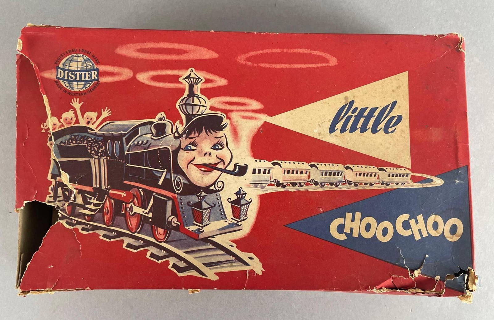 Distler Little Choo Choo Wind-up Tin Litho Train Set Auction