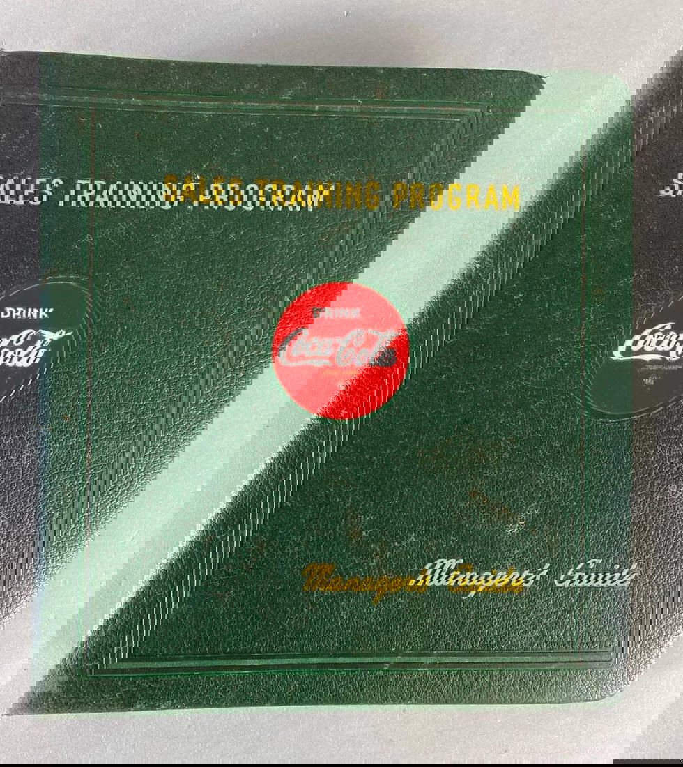 Vintage Coca-cola Sales Training Program Managers Uide Auction