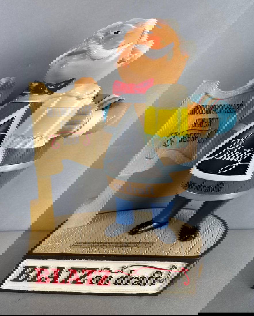 Blatz Metal Advertising Beer Back Bar Display Auction