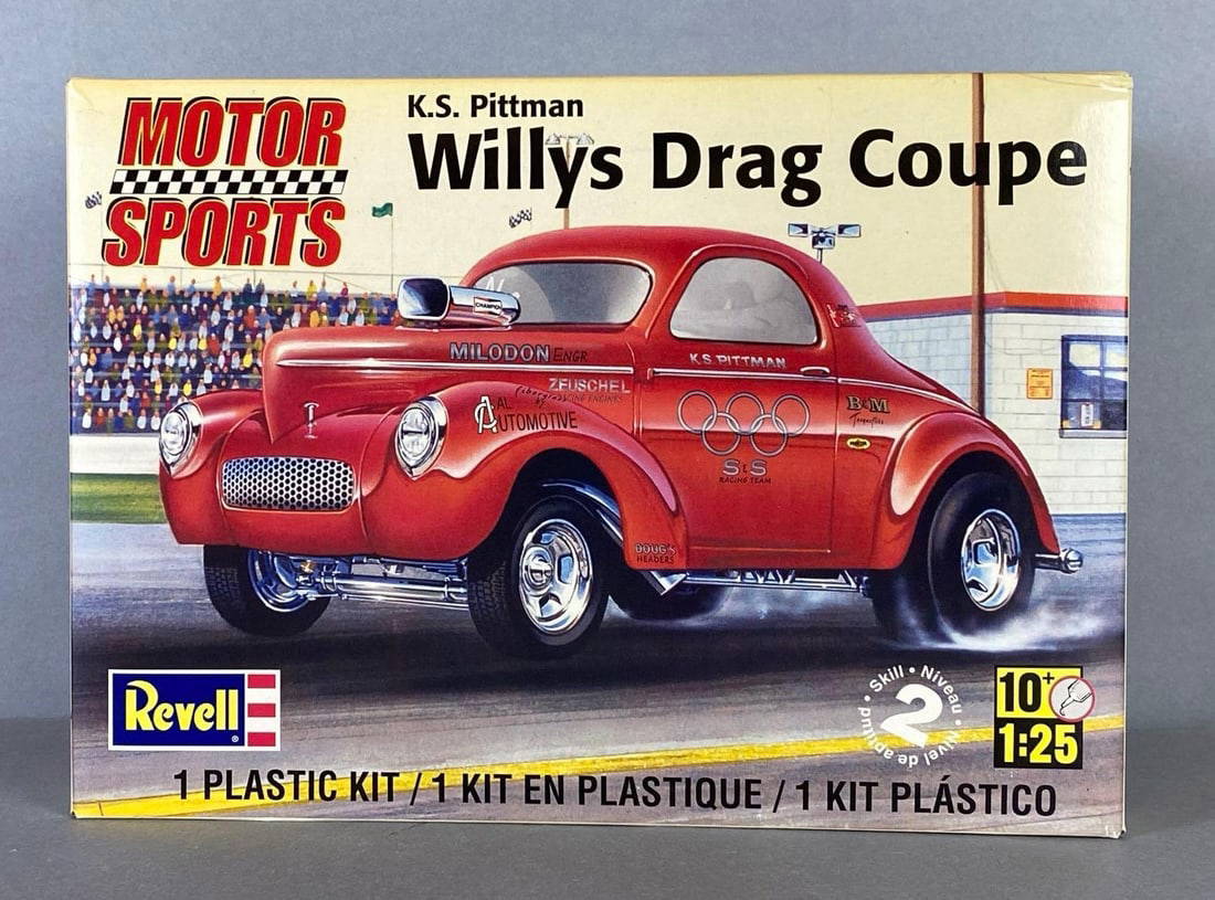 Revell Motor Sports Willys Drag Coupe Plastic Model Kit Auction