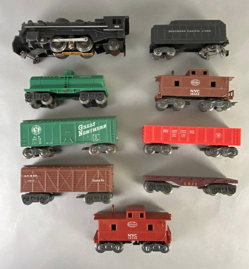 Group Of Marx O Scale Train Cars And Locomotive Auction