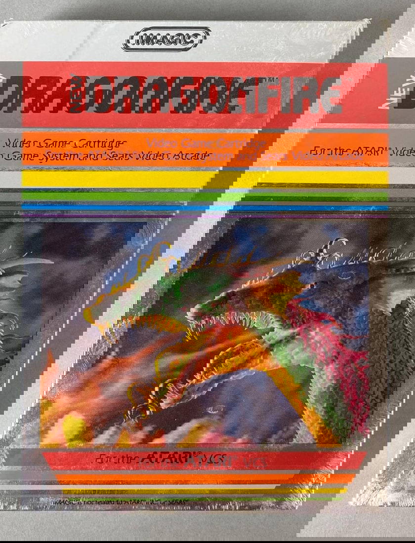 Sealed Atari Dragonfire Video Game Cartridge Auction