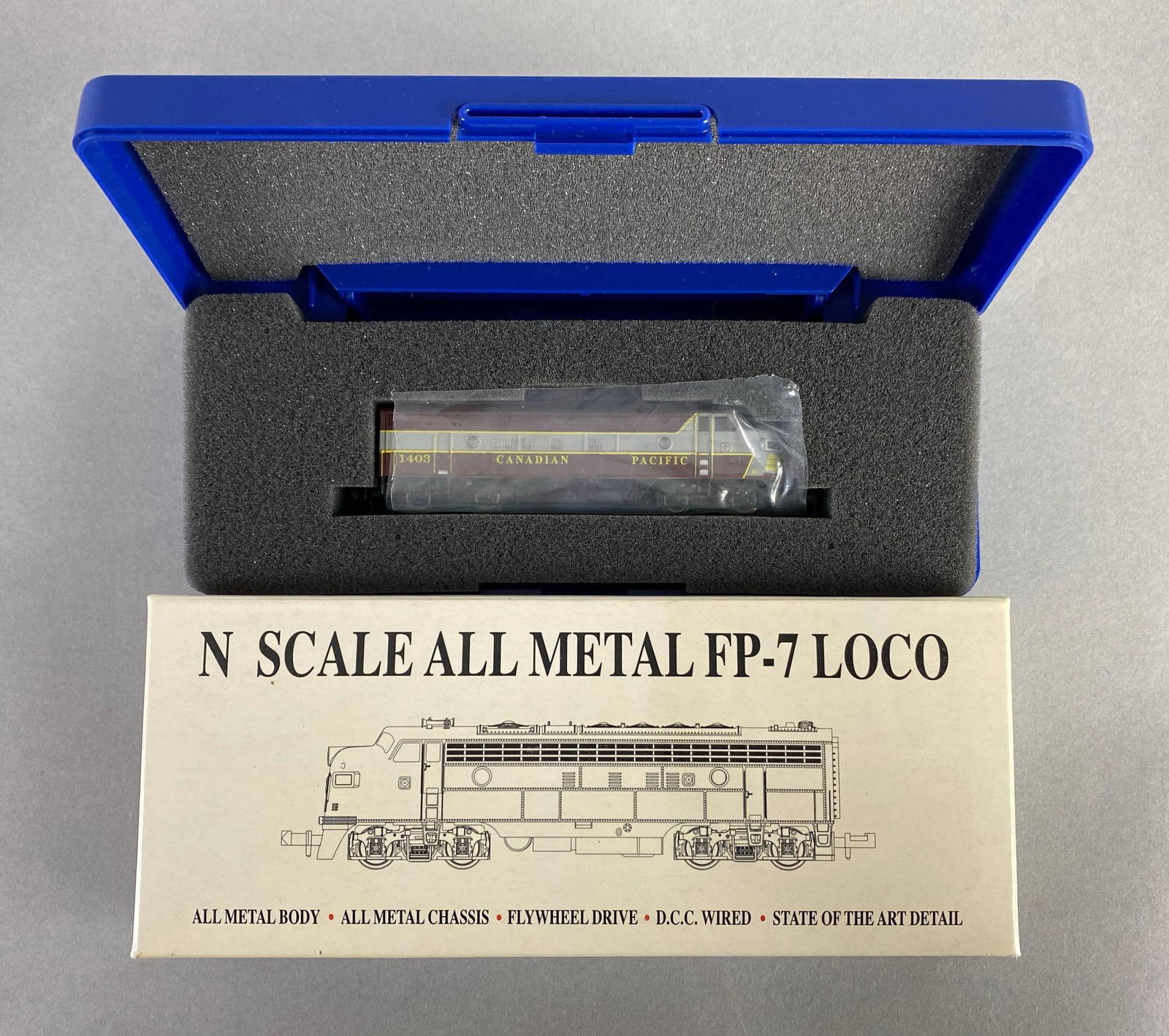 Model Power N Scale Canadian Pacific Metal Fp-7 Locomotive Auction