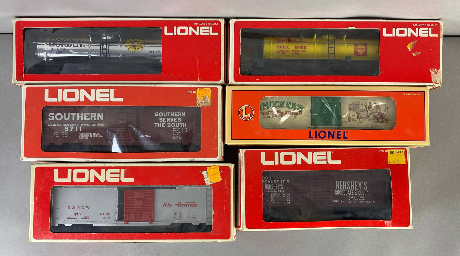 Group Of 6 Lionel O Scale Train Cars Auction