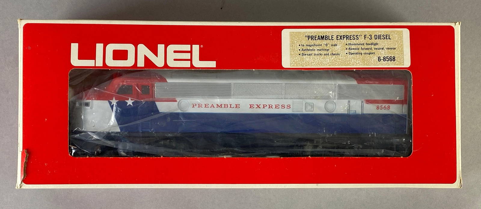 Lionel O Scale Preamble Express F-3 Diesel Locomotive - Jan 18, 2025 ...