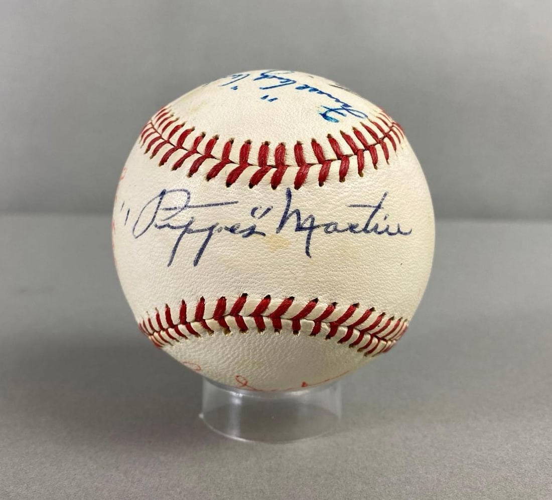 Pepper Martin, Lloyd Waner, Multi Signed Baseball With Jsa Coa Auction