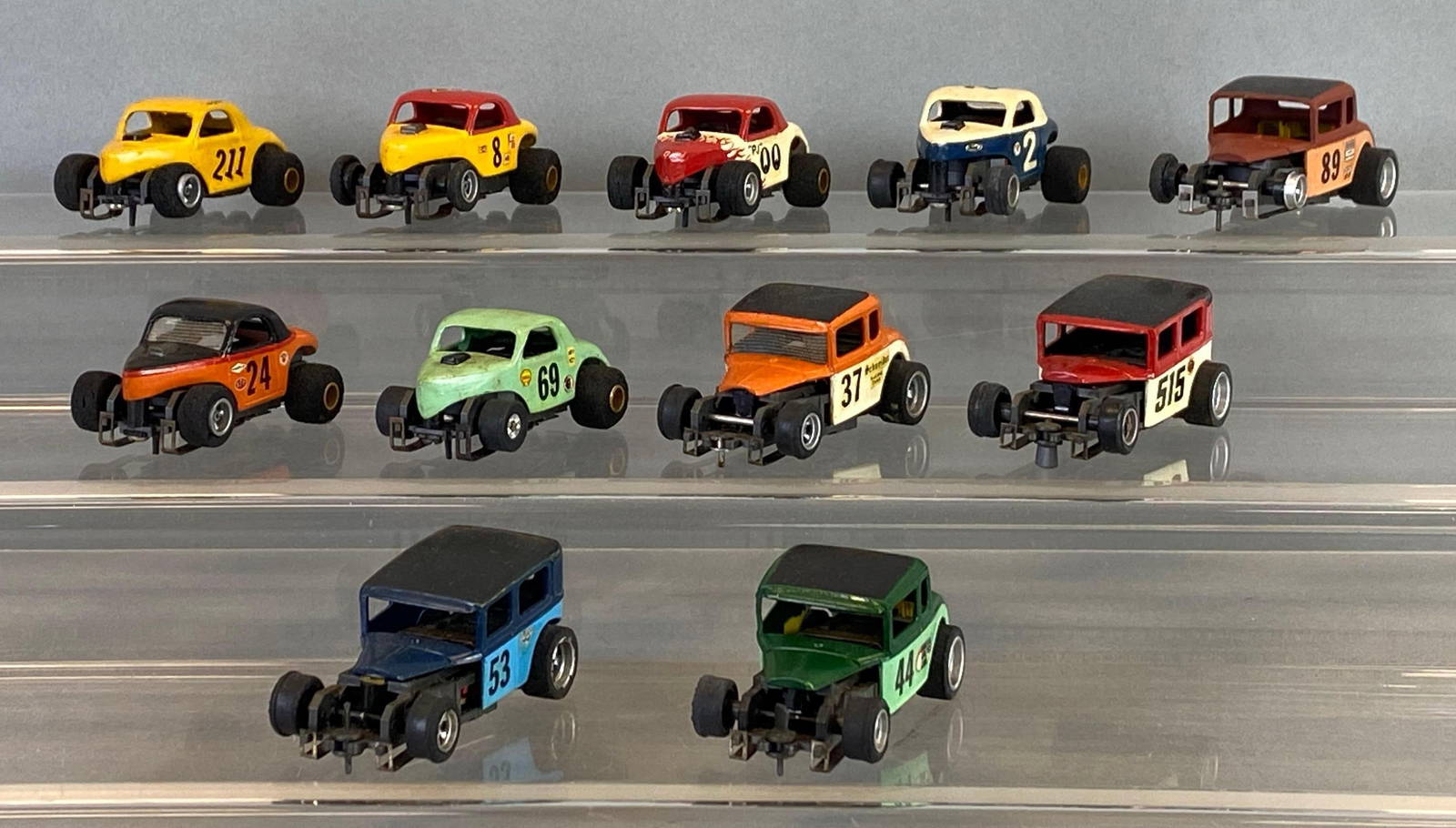 Group Of 11 Vintage Hot Rod Slot Cars Auction