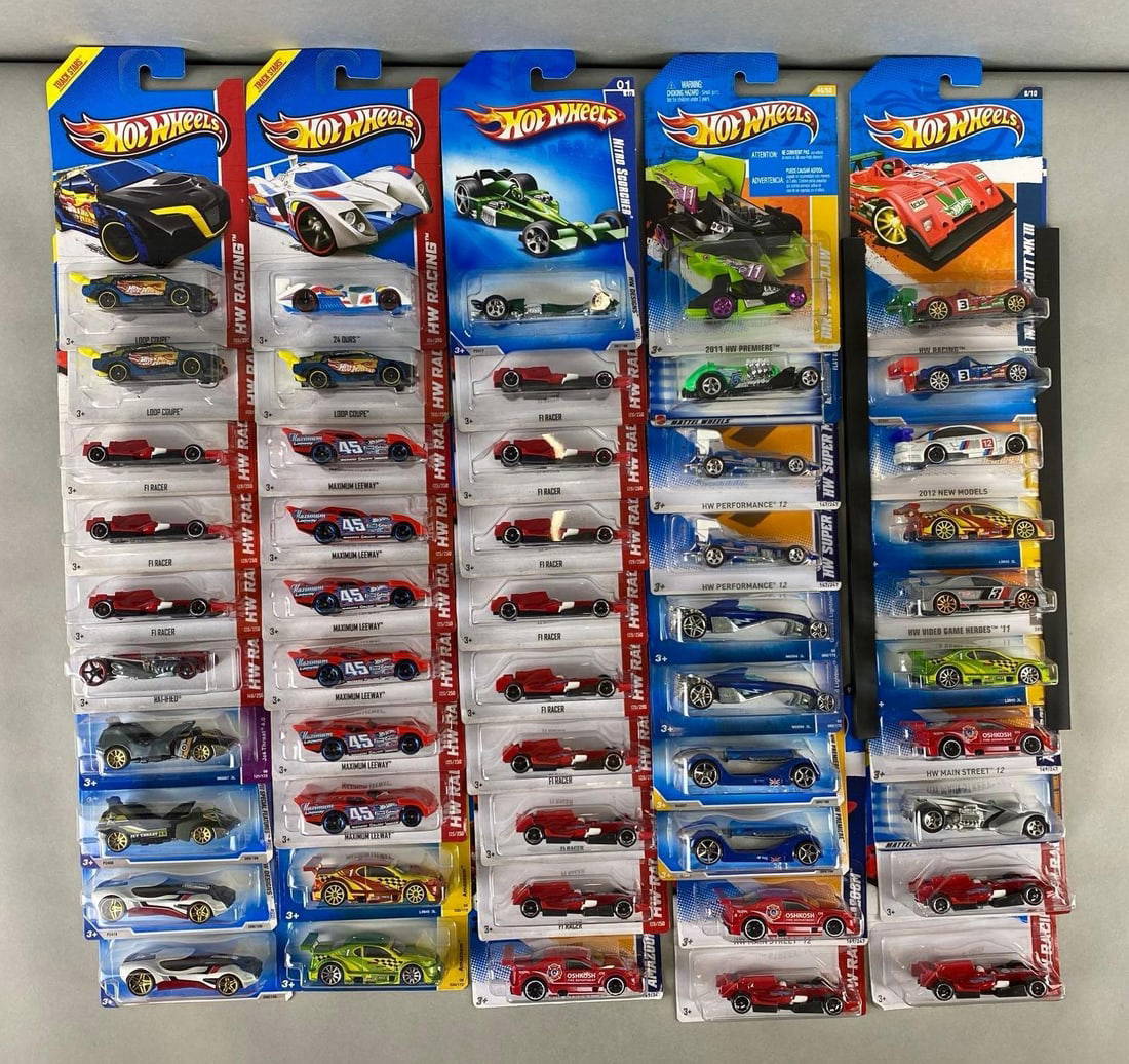 Group Of 50 Mattel Hot Wheels Street Racing Die-cast Cars And More Auction