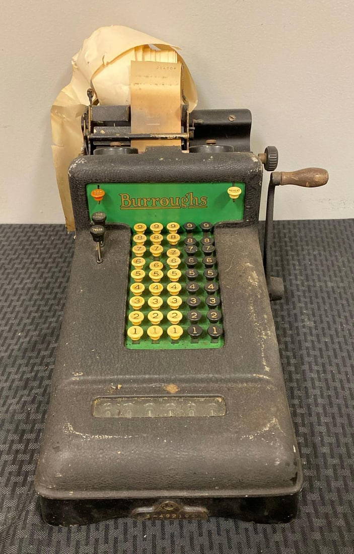 Antique Burroughs Adding Machine Auction