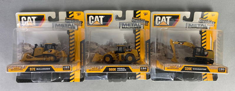 Group Of 4 Cat Die-cast Heavy Equipment Models Auction