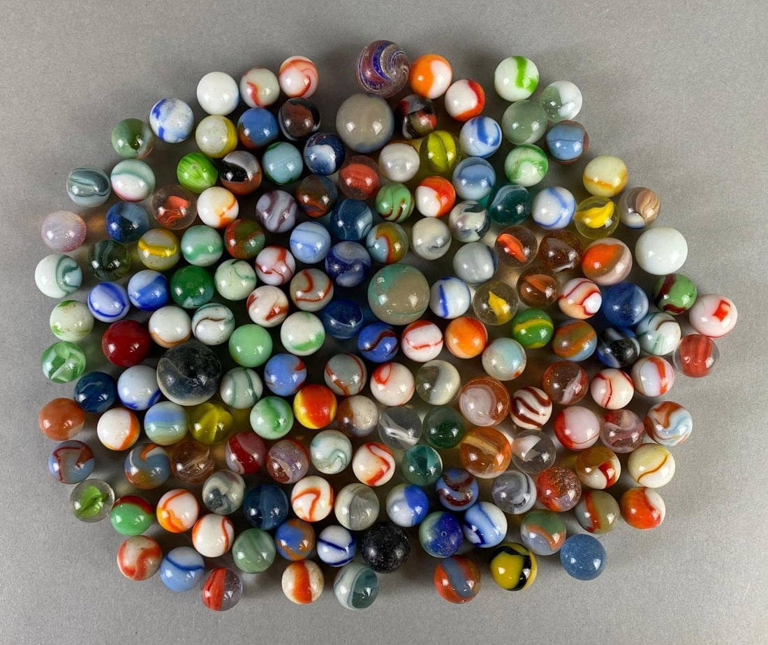 Group Of 150+ Vintage Marbles Auction