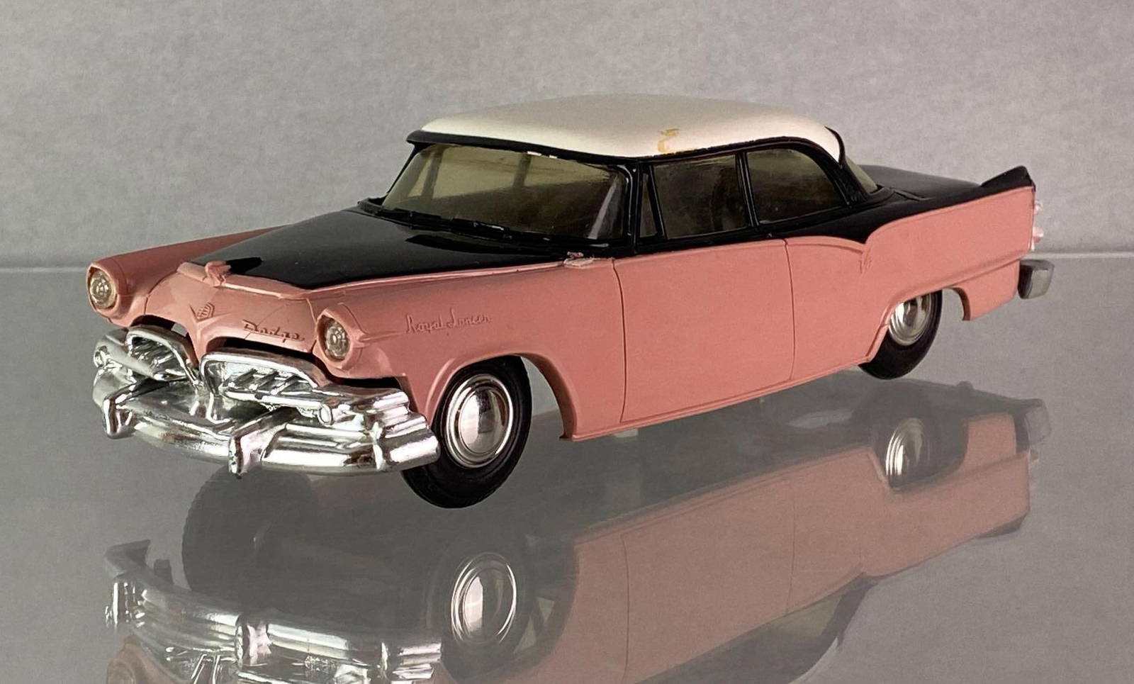 1955 Dodge Royal Lancer Coaster White/black/pink Promo Car Auction