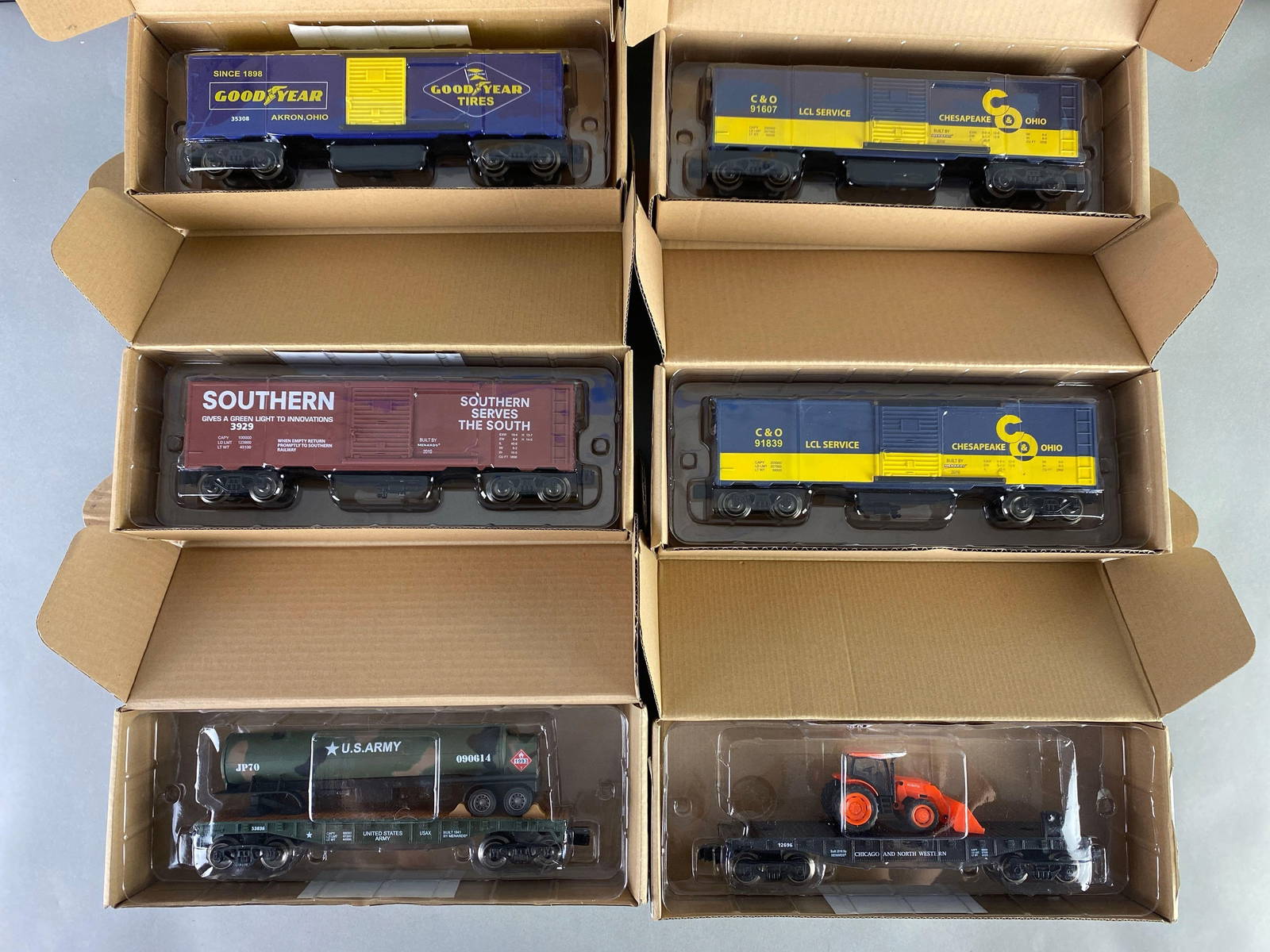 Group Of 6 Menards O Scale Model Train Cars Auction