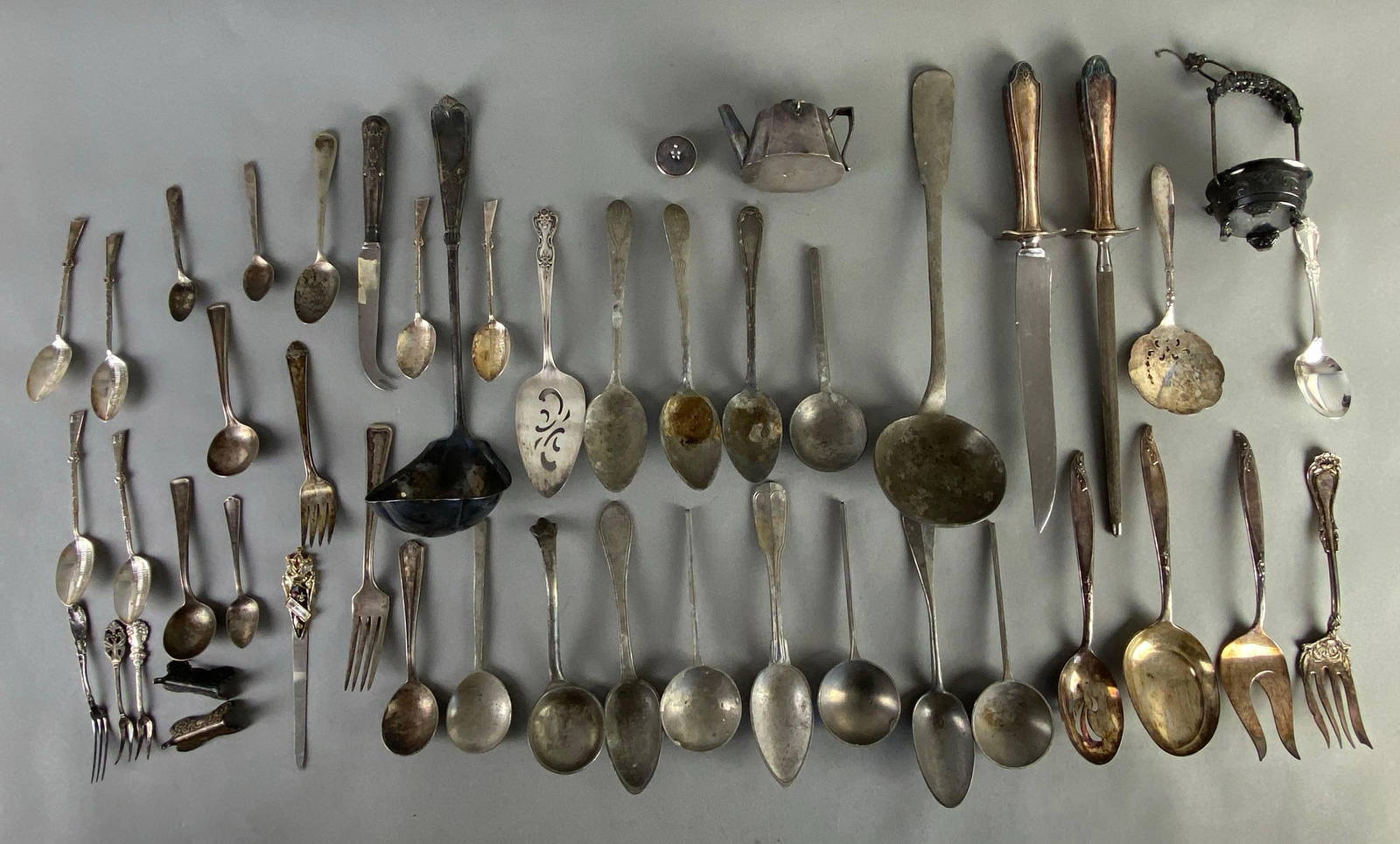 Group Of Assorted Flatware Auction