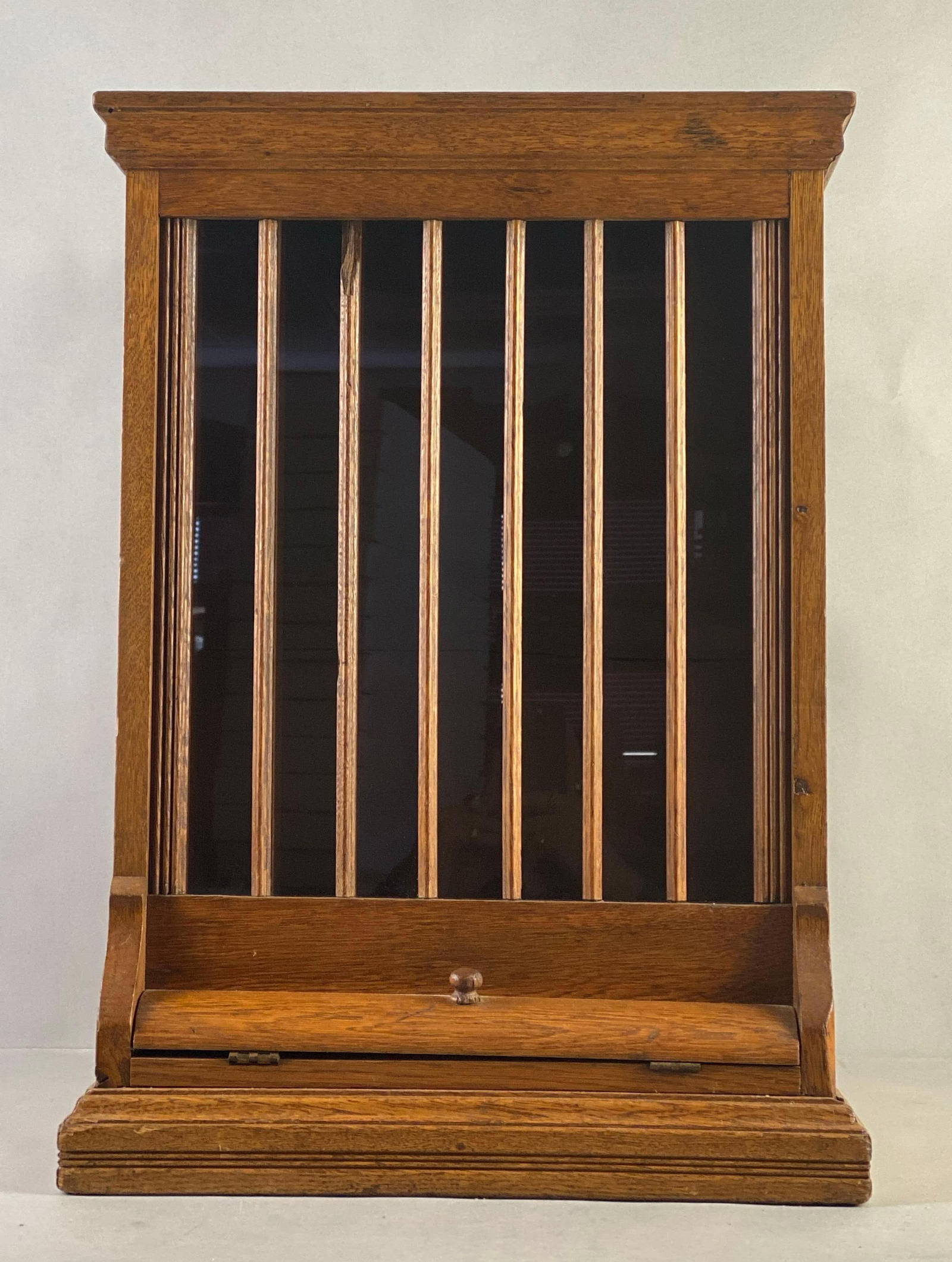 Antique Thread Spool Store Display Cabinet Auction