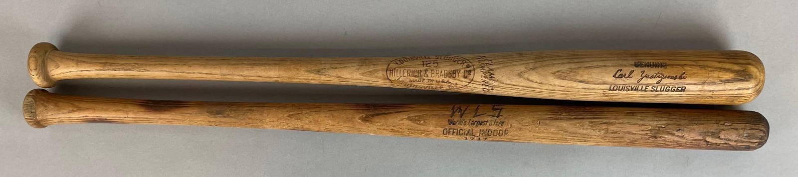 Group Of 2 Vintage Wood Baseball Bats Auction