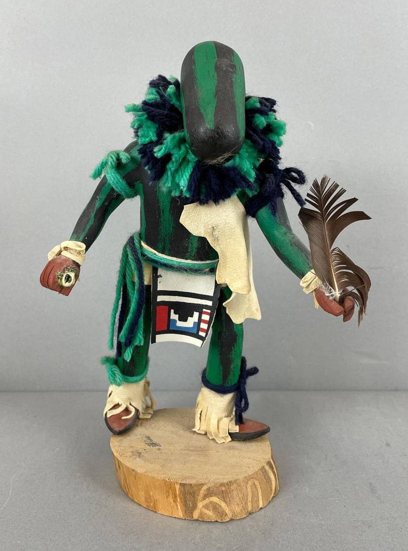 Artist Signed Native American Navajo Squash Kachina Doll Auction