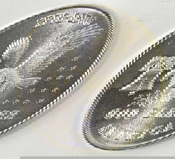 Vintage 1976 Tri State Refining Liberty 1 Oz .999 Fine Silver Round