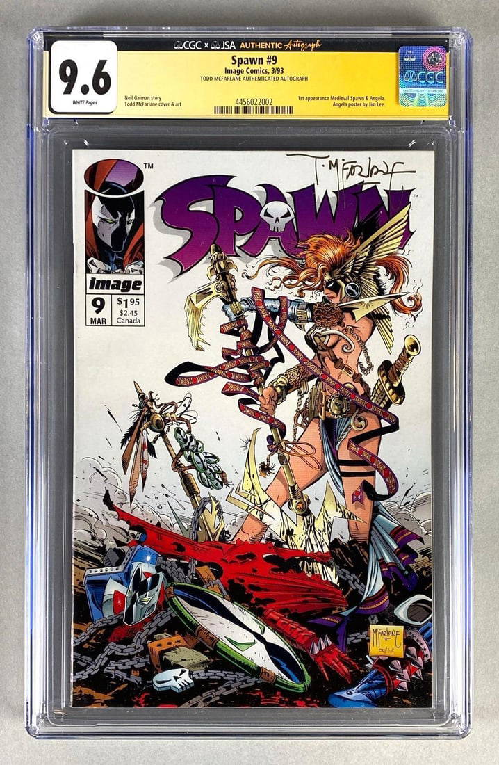Cga Signature Graded Image Comics Spawn No. 9 Auction