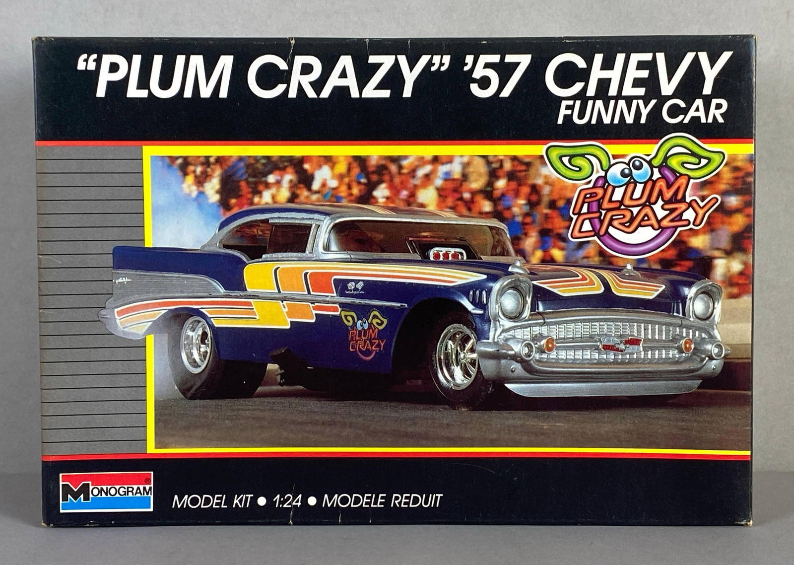 Monogram Plum Crazy 57 Chevy Funny Car Plastic Model Kit Auction
