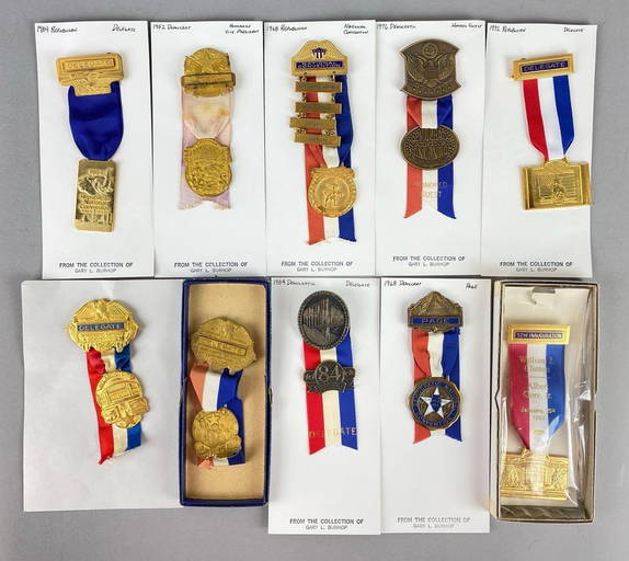 Group Of 10 Republican And Democratic National Convention Badges