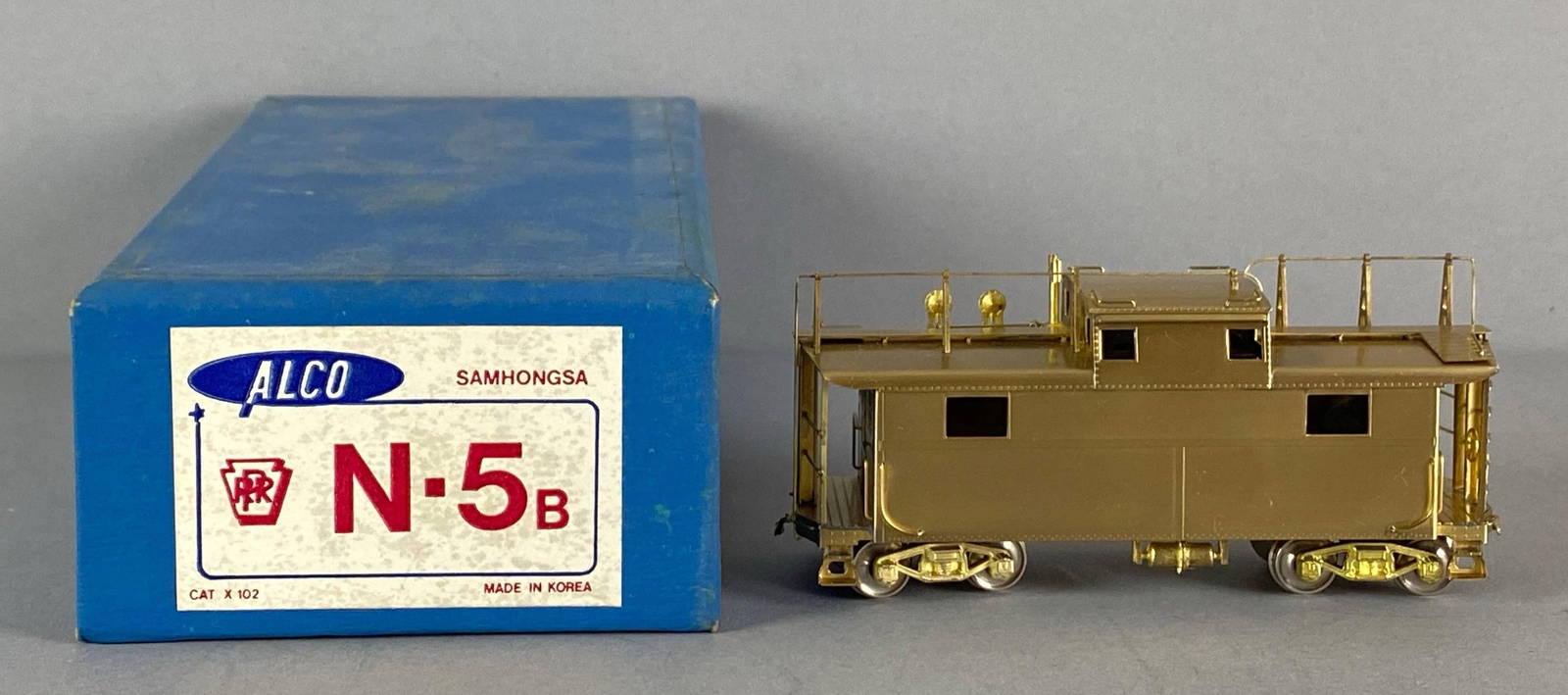 Alco Brass Ho Scale N-5b Prr Caboose Auction
