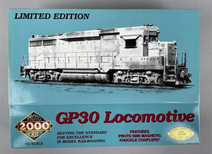 Proto Series 2000 Ho Scale Gp30 Burlington Locomotive Auction