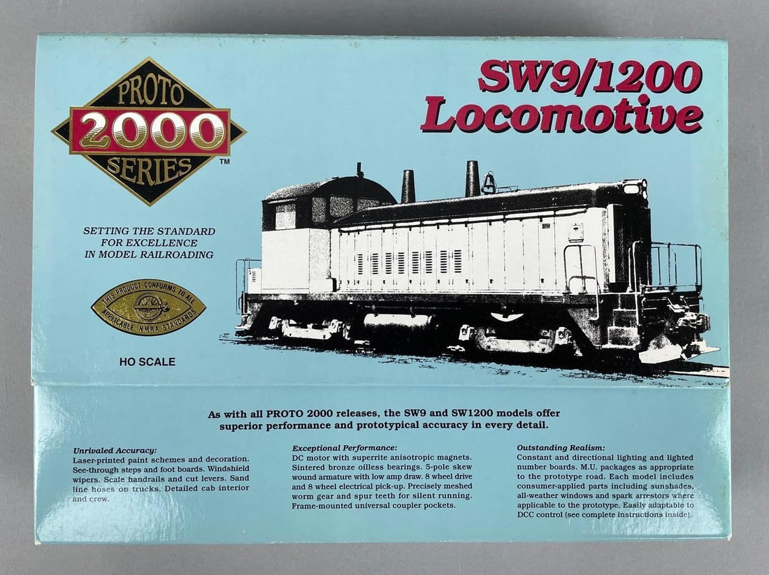 Proto Series 2000 Ho Scale Sw9 / 1200 Burlington Locomotive Auction