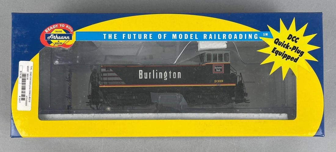 Athearn Ho Scale Sw1000 Cb&q Locomotive Auction